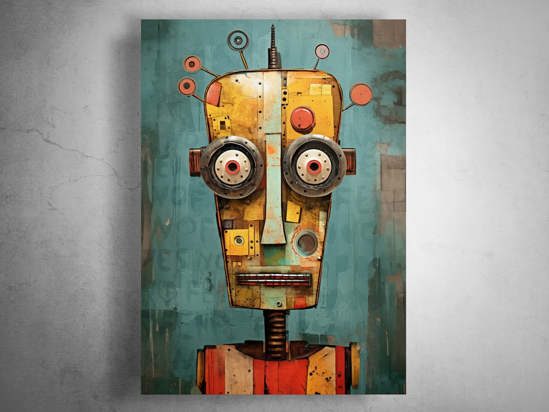 The Rusty Robot 1 Digital Download Printable Wall Art Downloadable ...