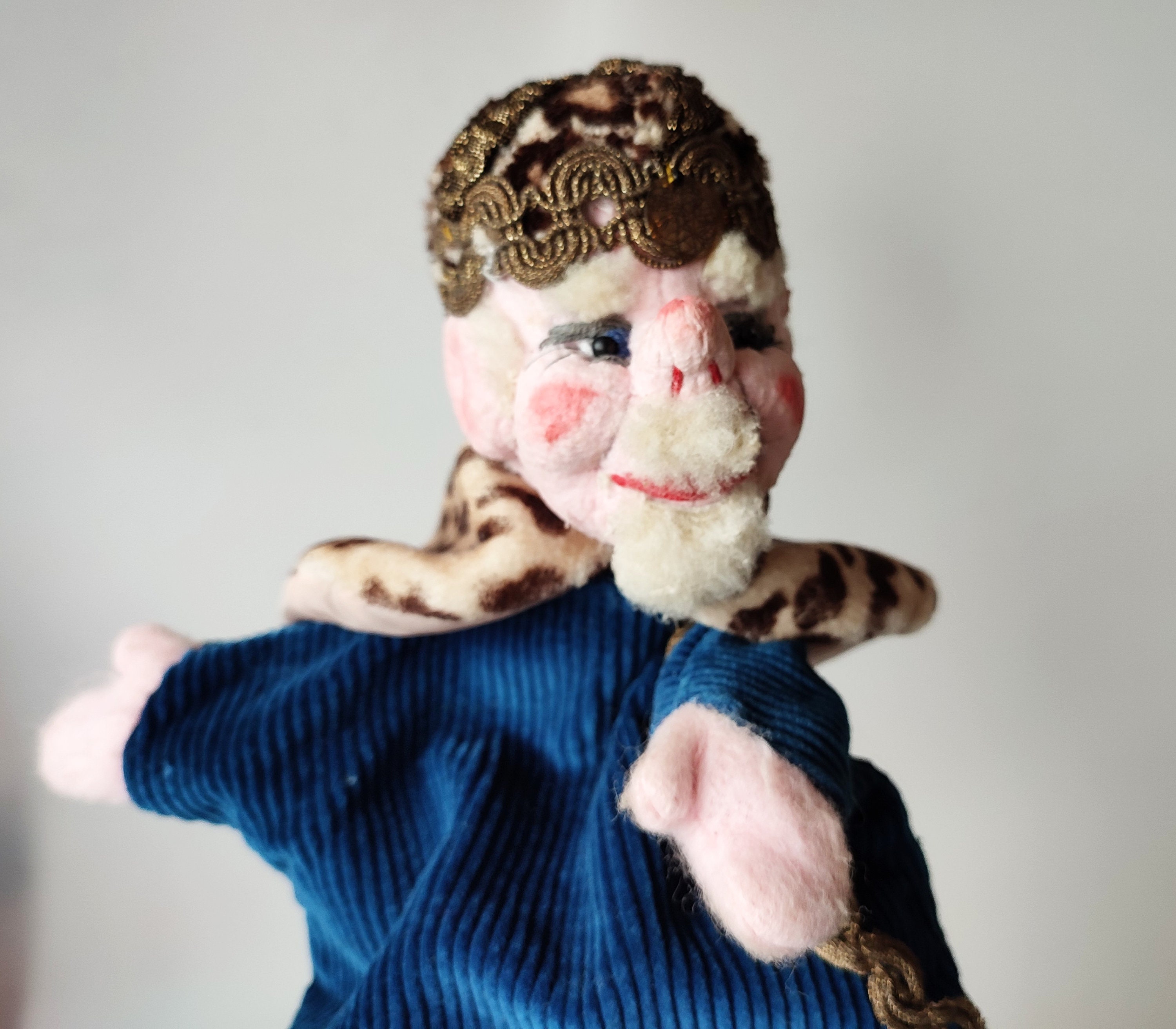 2 Dresden Collector's Dolls 1960s Artist Hand Puppets for Punch and ...