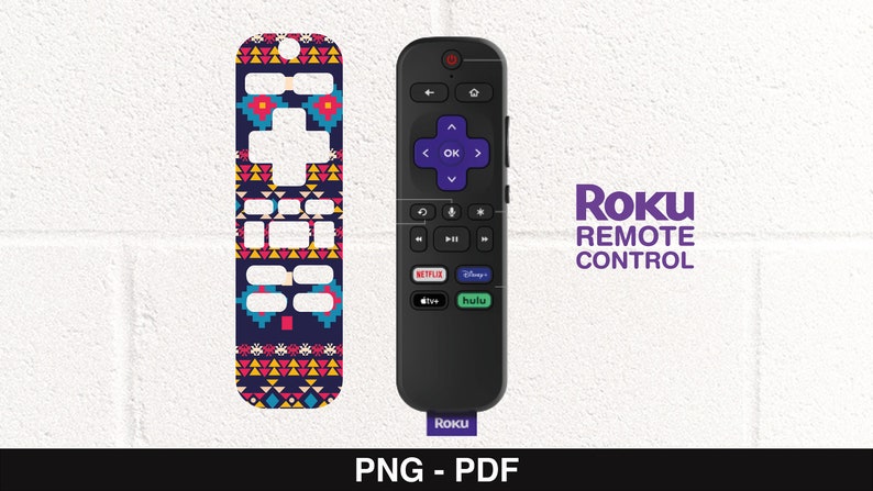 Template Roku Remote Skin Roku Remote PNG Roku Remote | Etsy