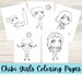 Chibi Girls Coloring Pages, 30 Printable Coloring Sheets of Chibi Girls ...