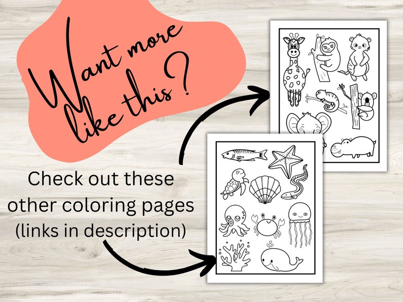 Rainforest Animals Printable Coloring Page for Kids, 8.5 X 11 Coloring ...