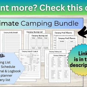 Camping Journal & Log Book, Camping Journal Pages, Travel Journal ...