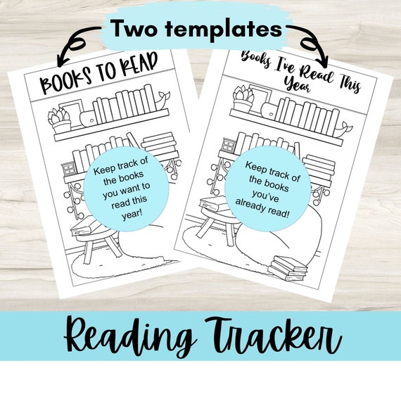 Books to Read Tracker Printable Books I've Read Yearly | Etsy
