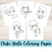 Chibi Girls Coloring Pages, 30 Printable Coloring Sheets of Chibi Girls ...