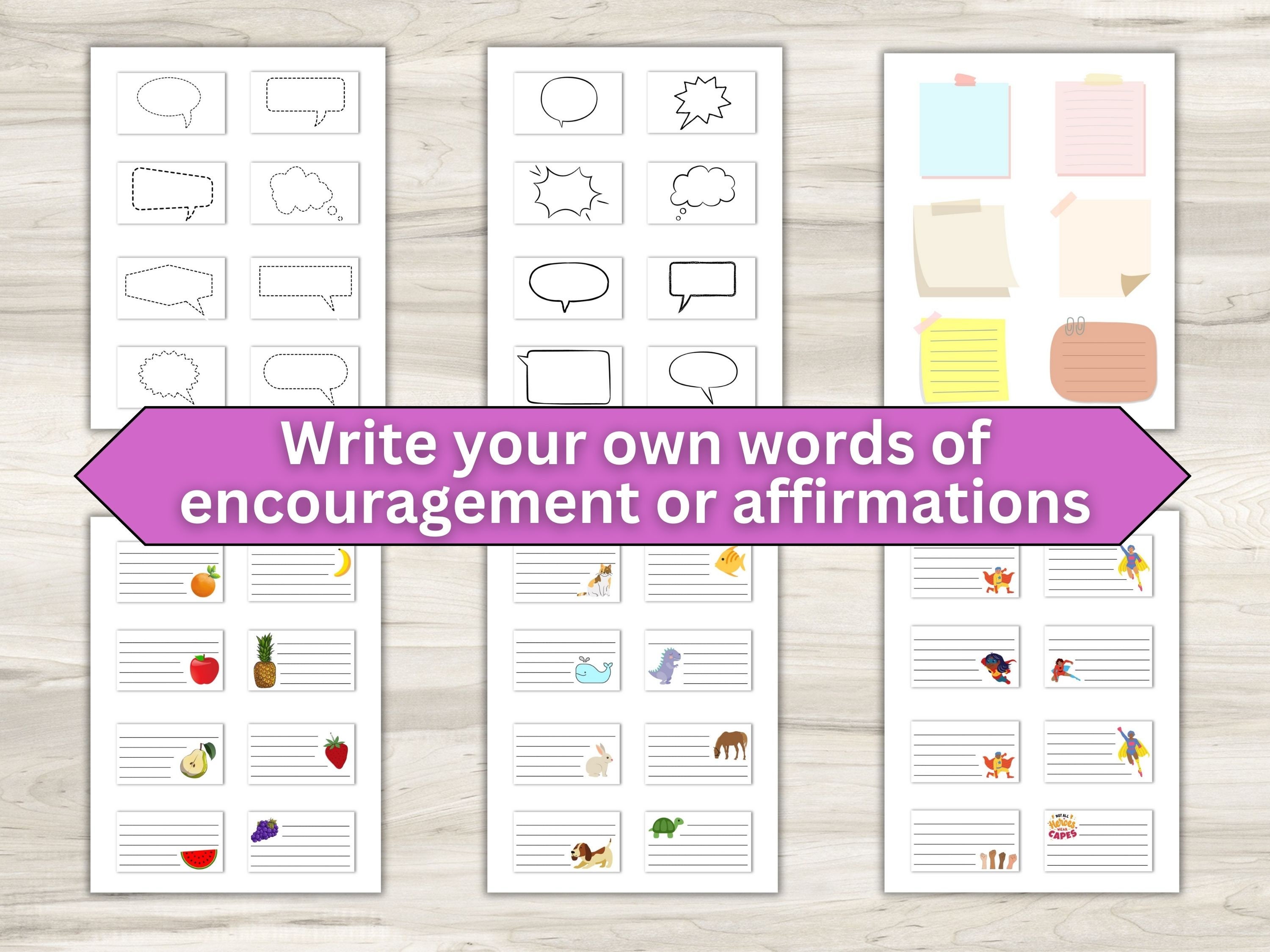 Lunchbox Notes, Printable Lunch Notes, Words of Encouragement ...