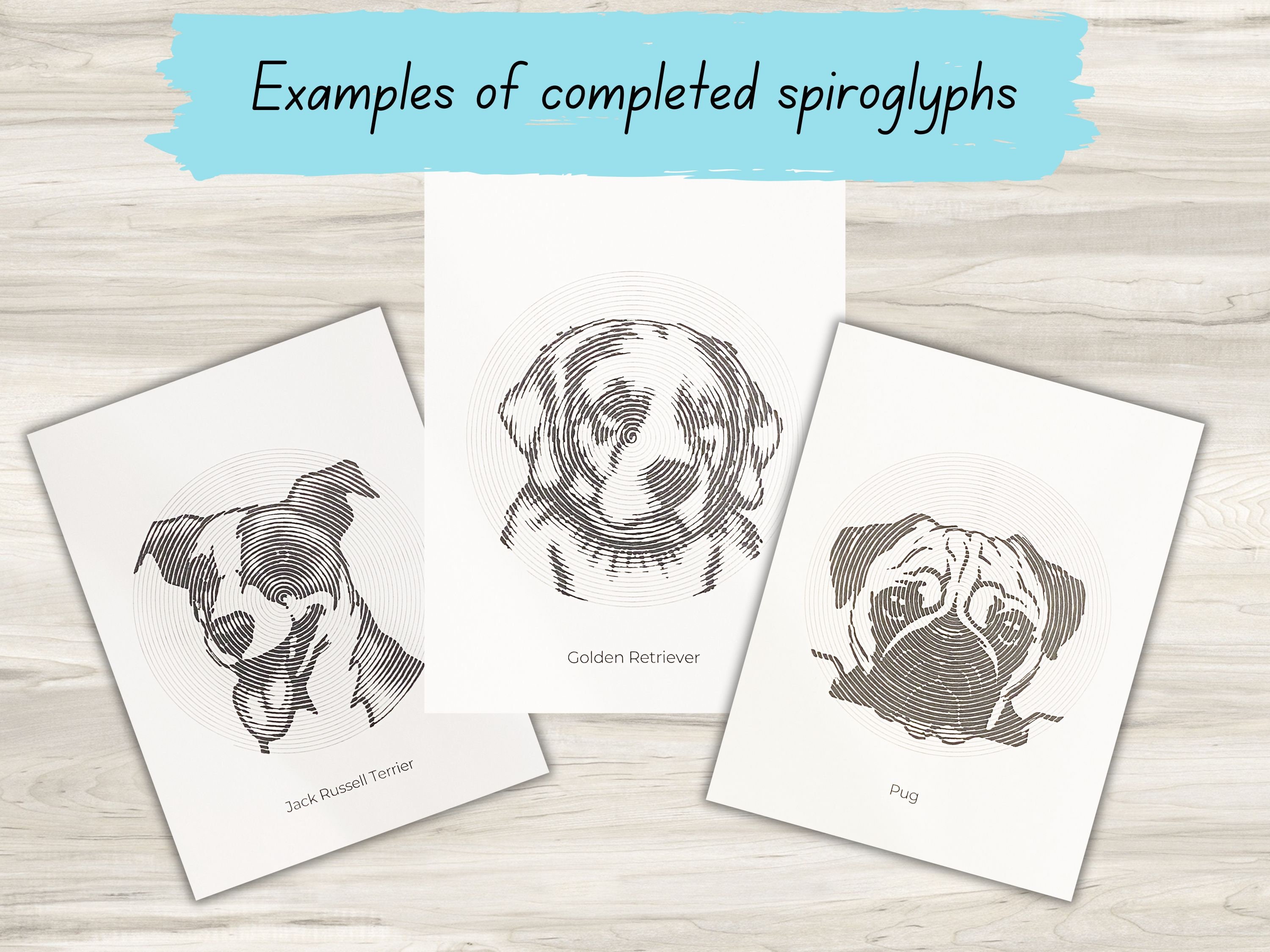Dog Spiroglyphic Coloring Pages, Relax With Cute Animal Spiral Coloring ...