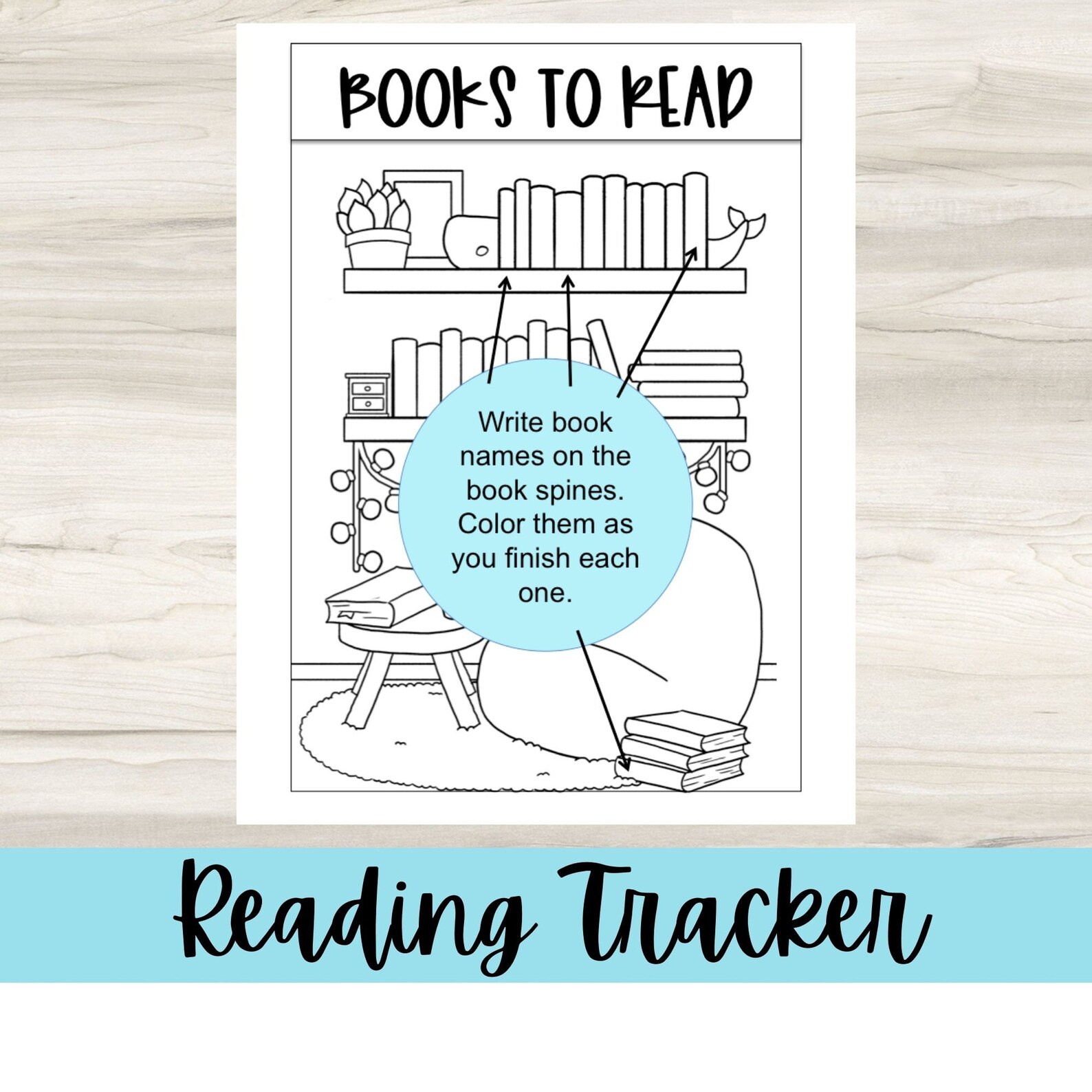 Books to Read Tracker Printable, Books I've Read, Yearly Monthly ...