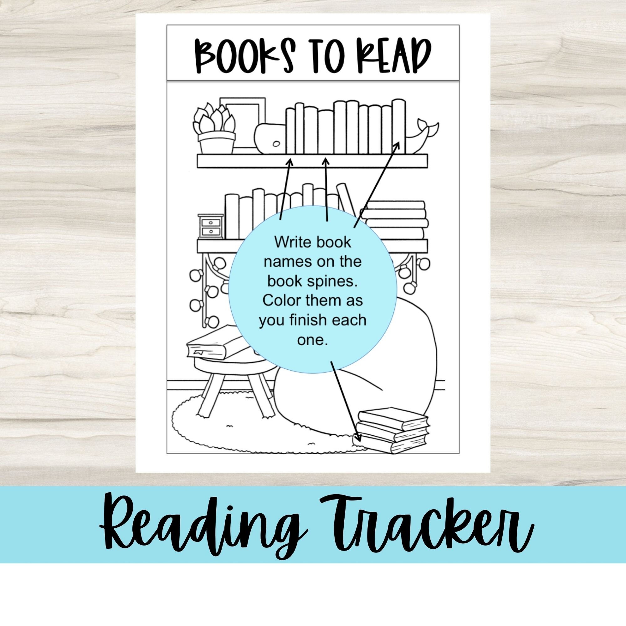 Books to Read Tracker Printable, Books I've Read, Yearly Monthly ...