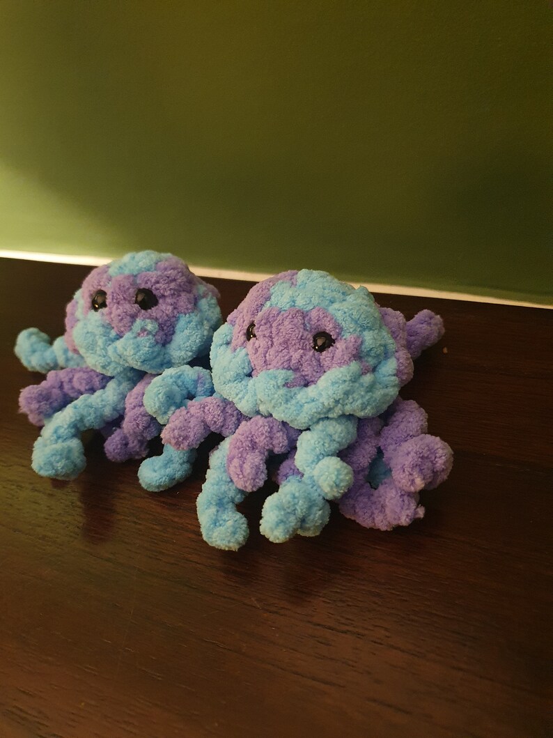 Made to Order Blue and Purple Jellyfish //crochet Jellyfish//amigurumi ...