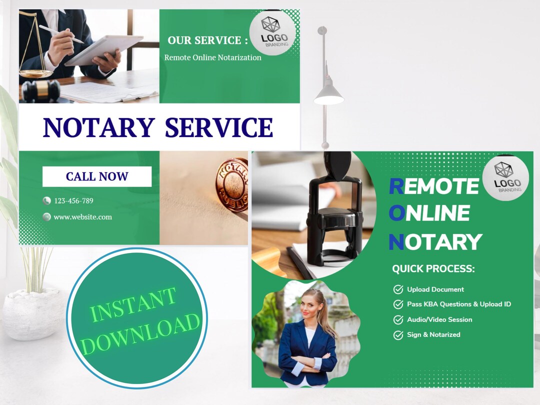Instant Digital Notary Ad Templates – Promote Your Services Today! - Etsy