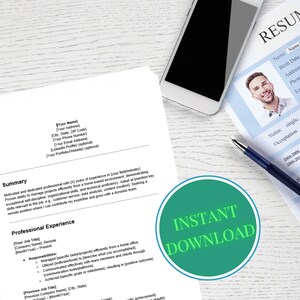 5 Professionally Designed Digital Work From Home Resumes - Etsy