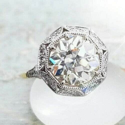 Circa 1890s Retro Vintage Art Deco 2.20ct Round Diamond - Etsy