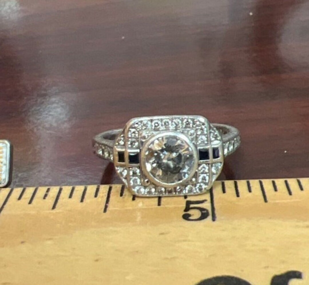 Circa 1890s Art Deco 2 Ct Old European Cut Diamond Vintage Engagement ...