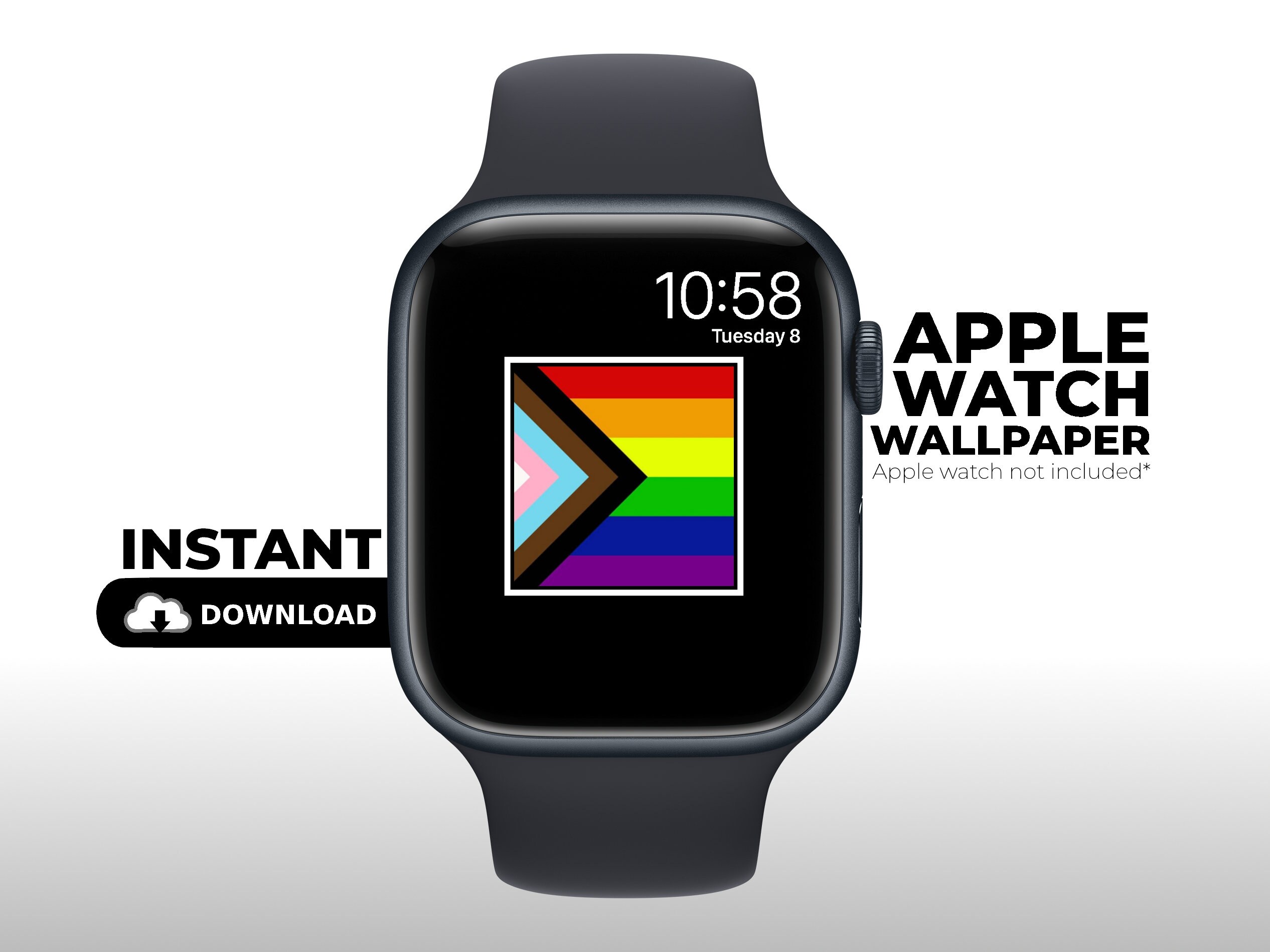 Progress Pride Flag Apple Watch Wallpaper (digital Download) - Etsy