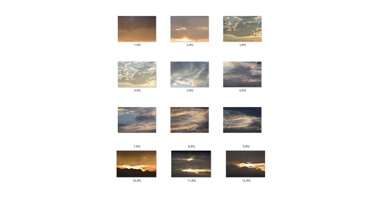 12 Sunrise Sky Overlays, Sunrise Sky, Beach Sky Overlays, Clouds ...