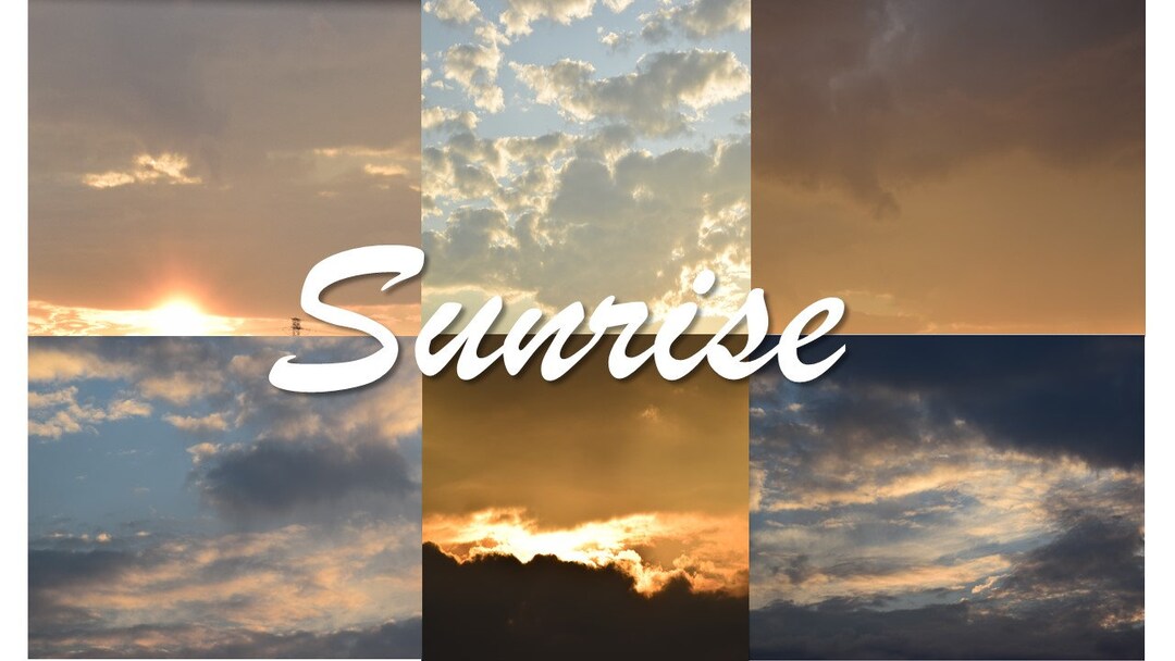 12 Sunrise Sky Overlays, Sunrise Sky, Beach Sky Overlays, Clouds ...