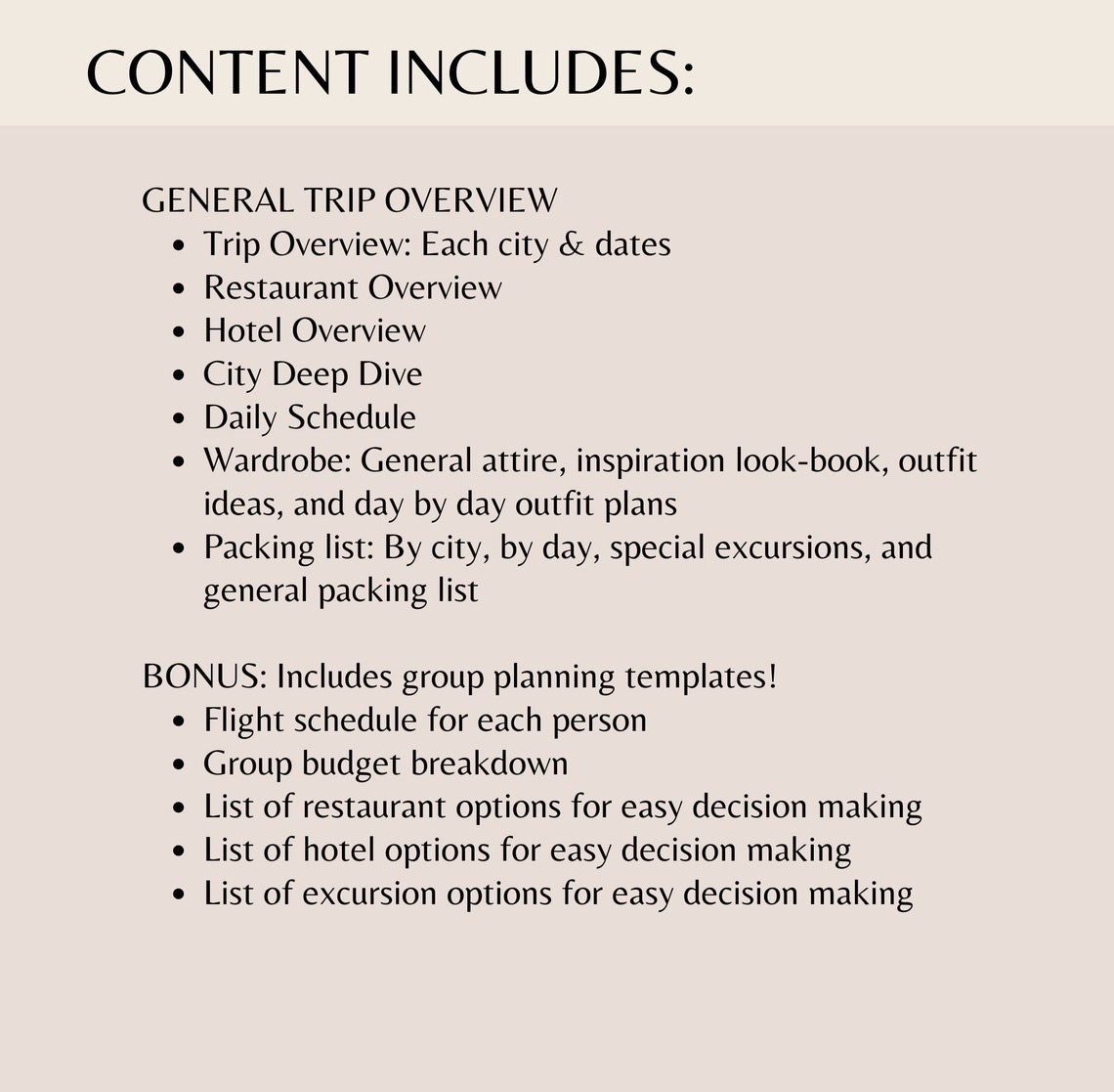 Travel Itinerary Editable Digital Template, Desktop, Ipad, Tablet ...