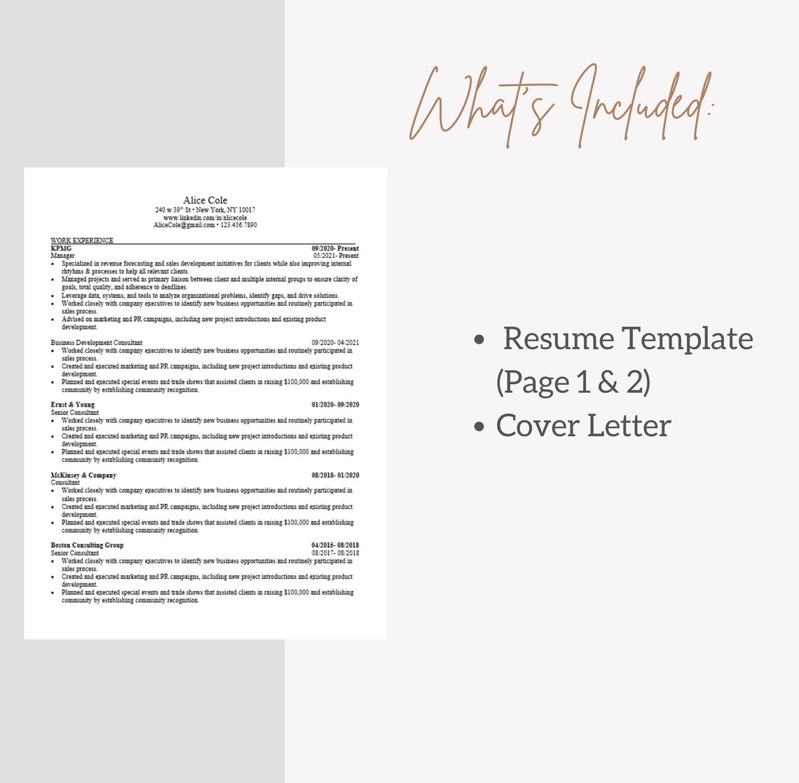 Microsoft Word Basic, Simple, Professional, Clean Resume CV Template ...
