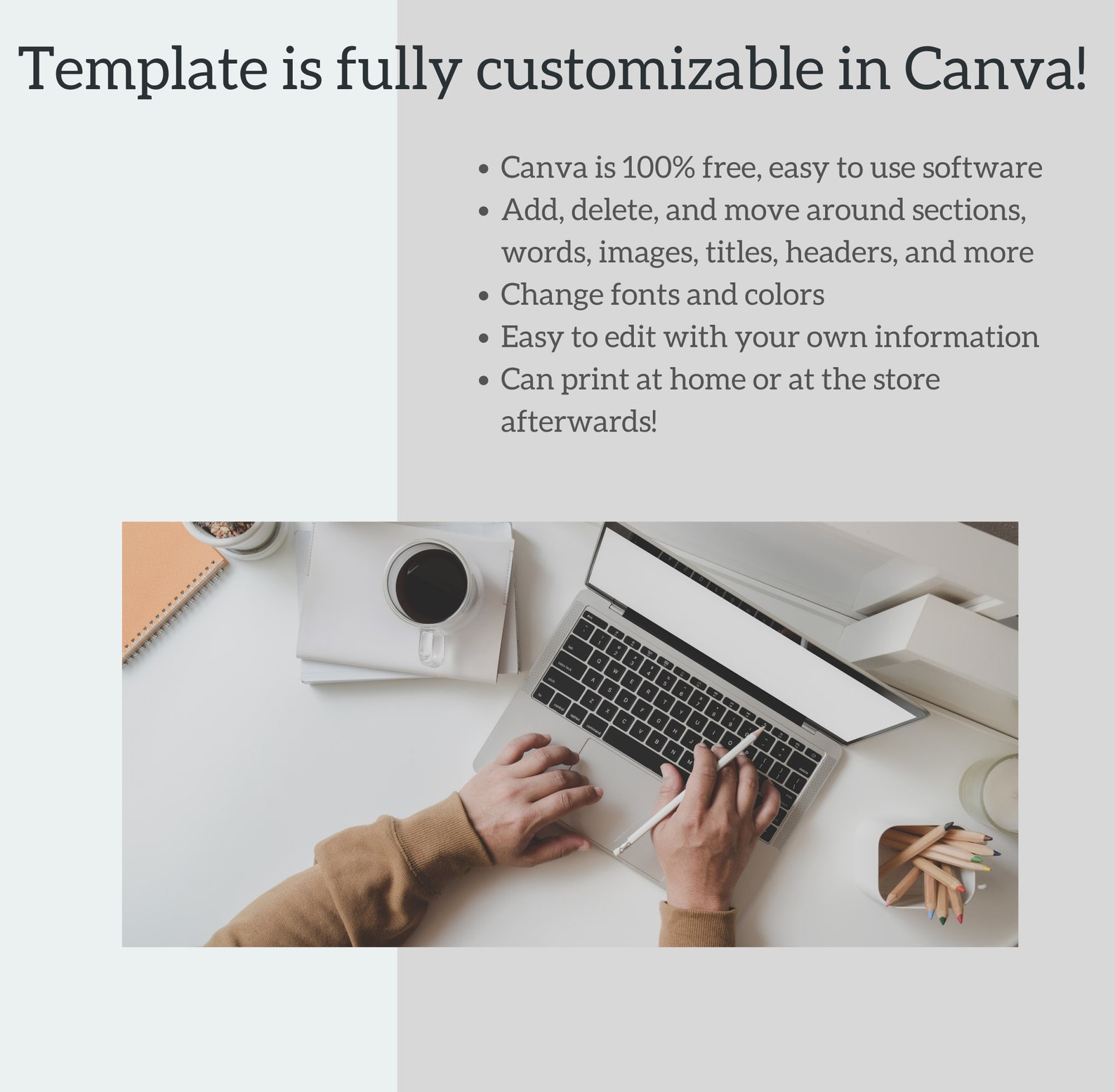 Business Plan Template, 30-60-90 Day Plan Template, Digital, Edit in ...