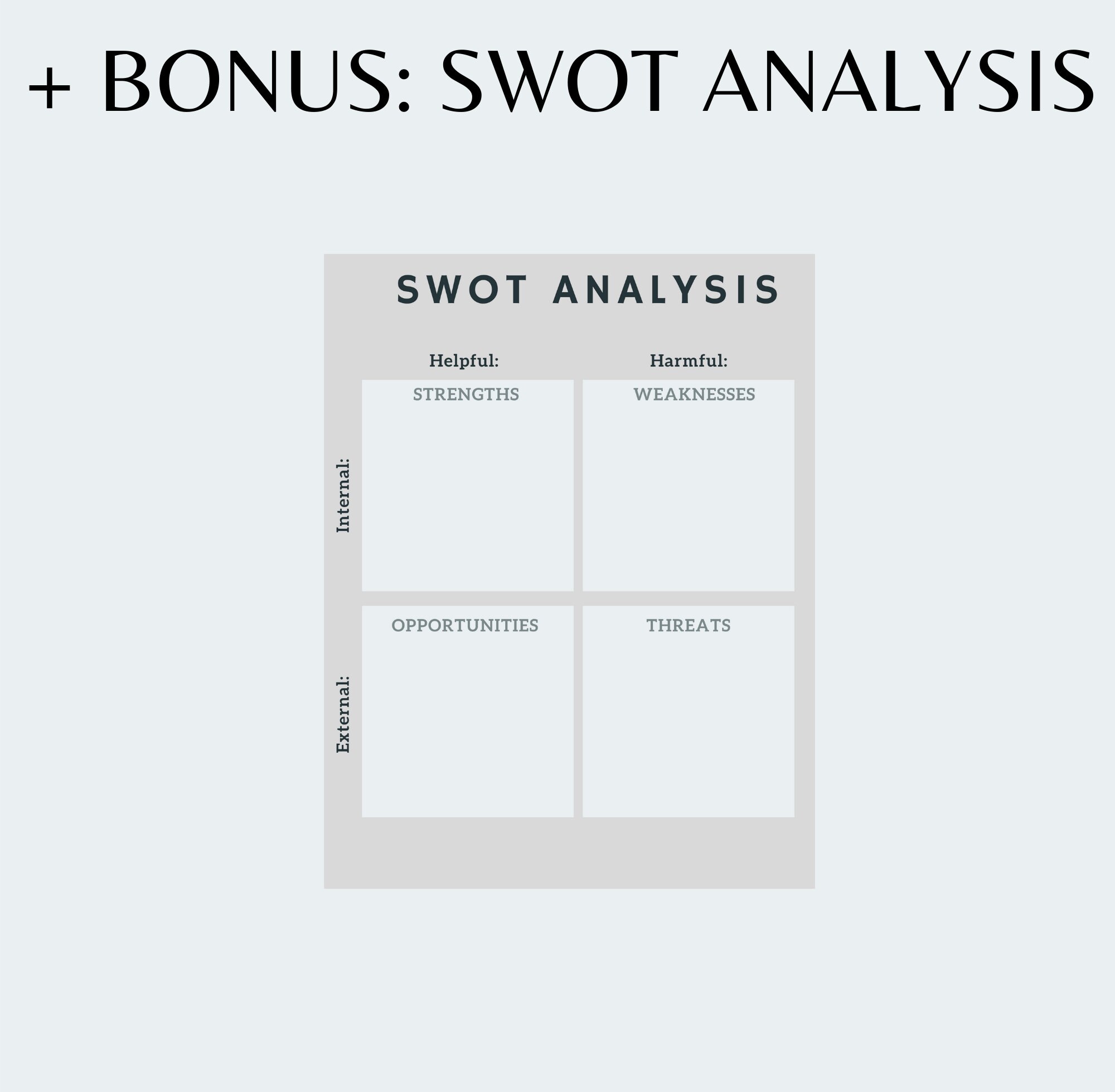 30 60 90 Day Plan PDF Template Printable- Notes, Reflection, SWOT ...
