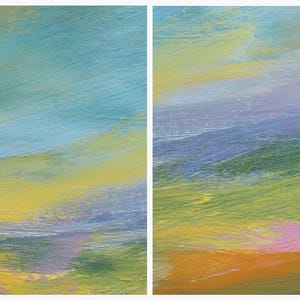 True Colours Abstract Landscape Art Print - Etsy