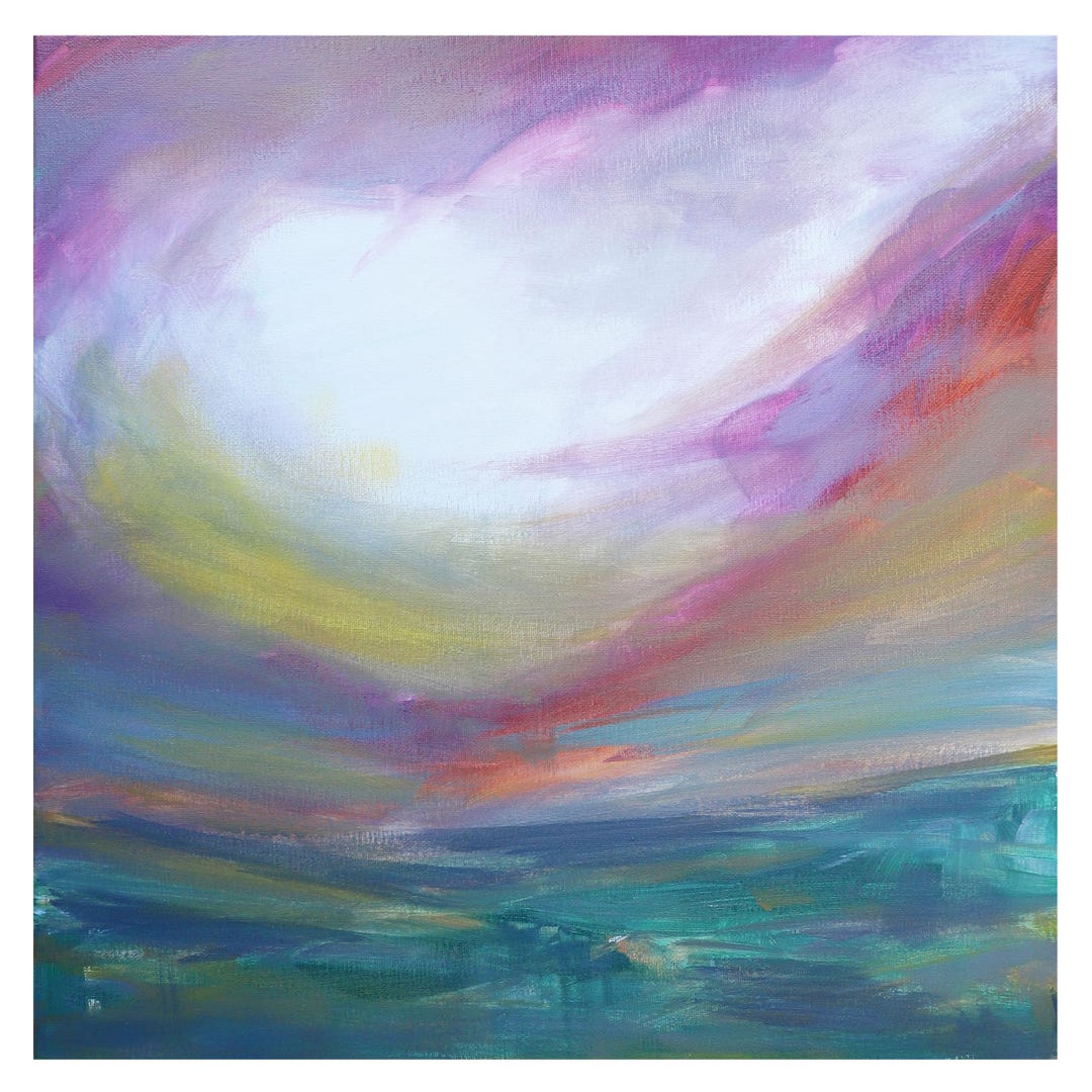 Chroma - Abstract Landscape Art Print - Etsy