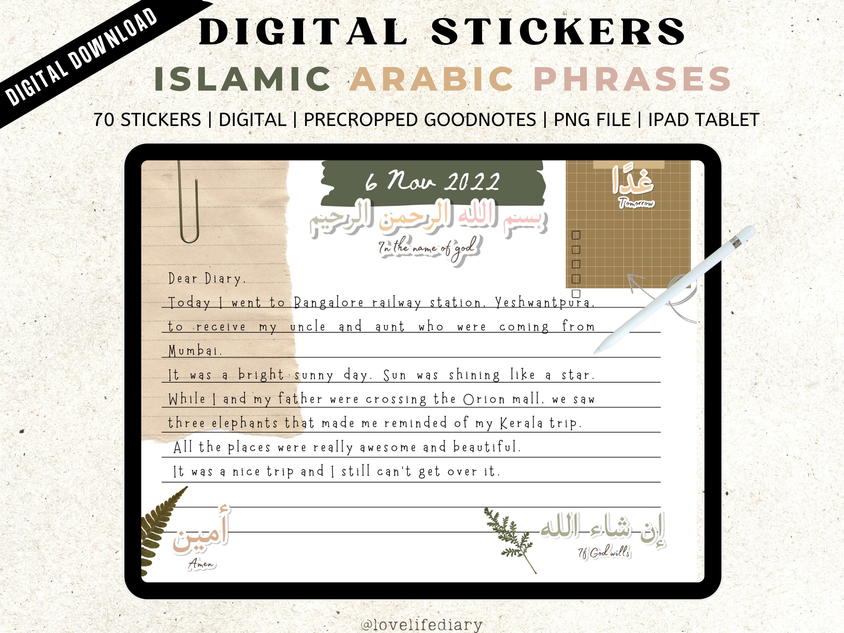 ARABIC QUOTES PHRASES Islamic Pastel Precropped Islamic Daily Dzikr ...