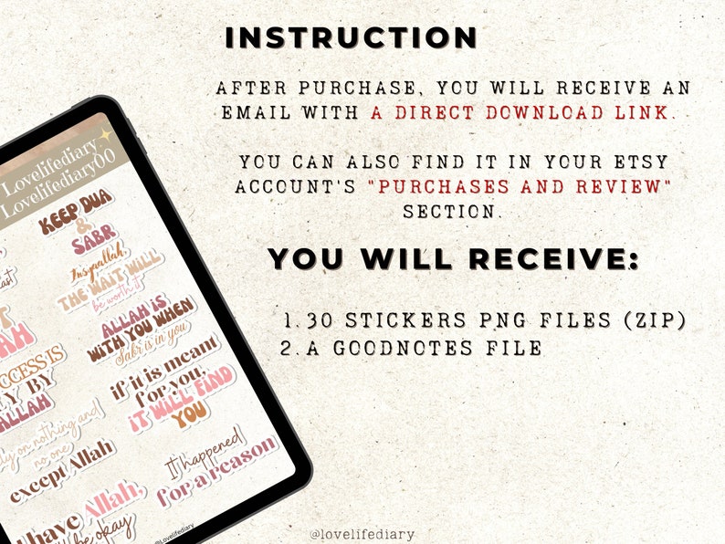 ISLAMIC QUOTES STICKERS Digital Pink Pastel Boho Islamic Daily - Etsy