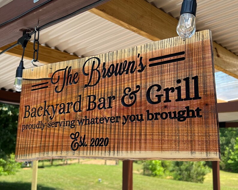 Engraved Live Edge Sign Custom Sign - Etsy