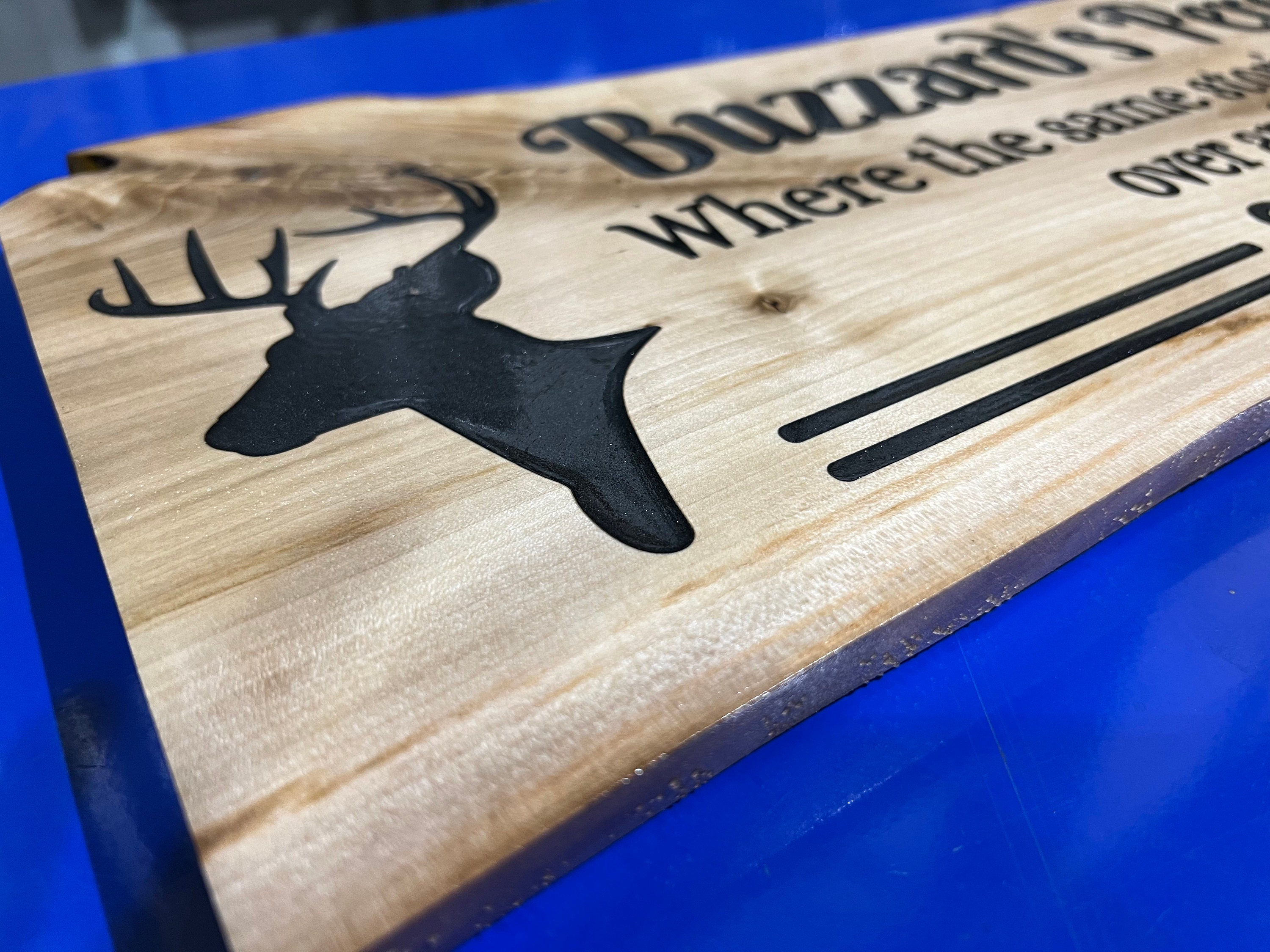 Engraved Live Edge Sign Custom Sign - Etsy