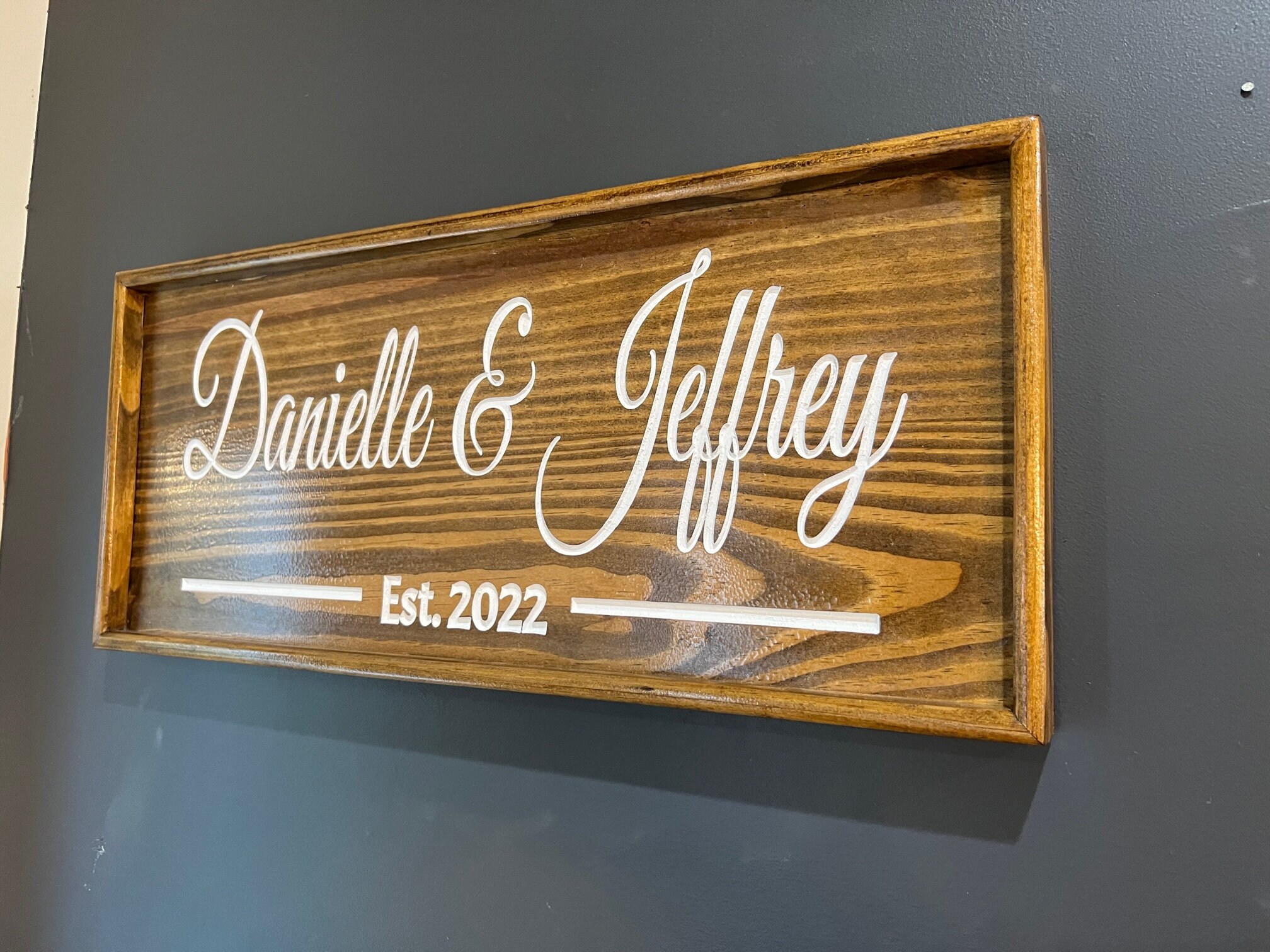 Custom Engraved Wedding Sign | Wedding Sign Board| Perfect Wedding Gift ...