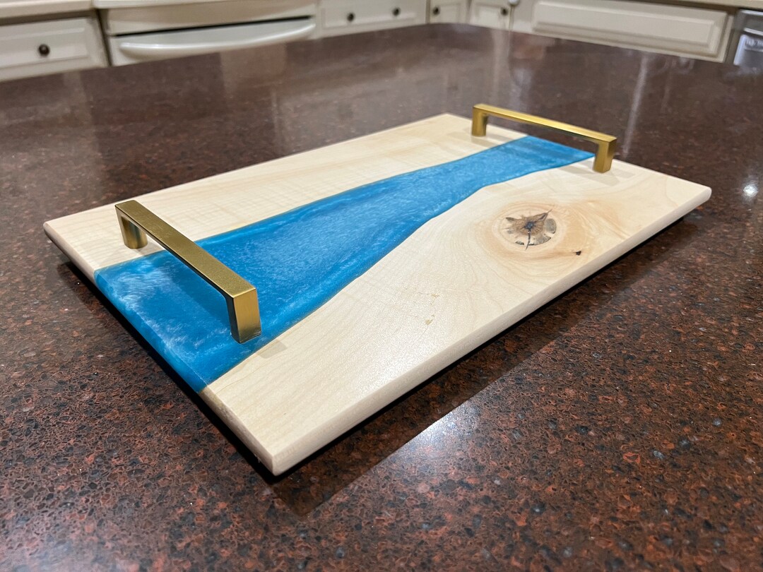 Epoxy River Serving Tray | Customizable! - Etsy