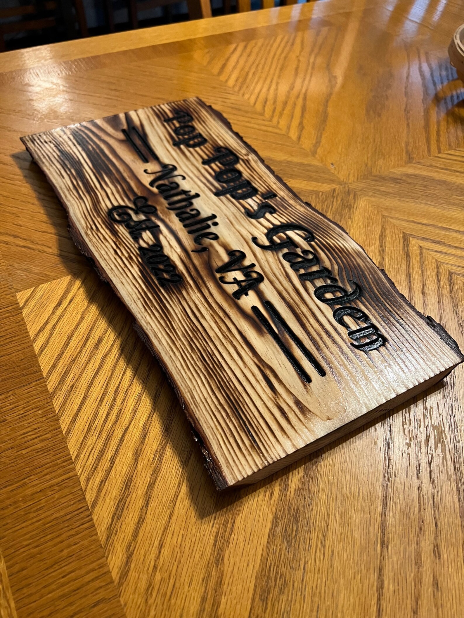 Engraved Live Edge Sign | Custom Sign - Etsy