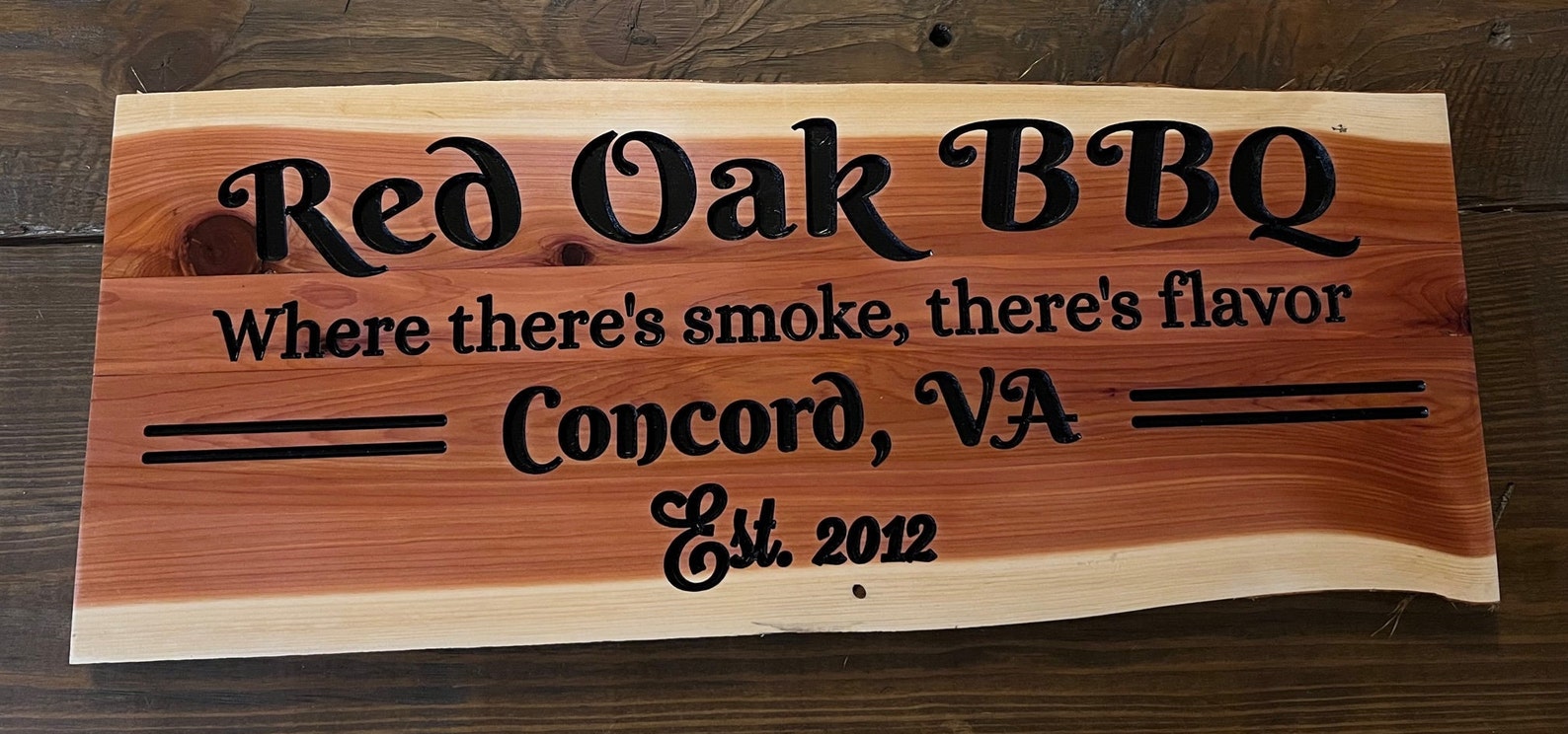 Engraved Live Edge Sign | Custom Sign - Etsy