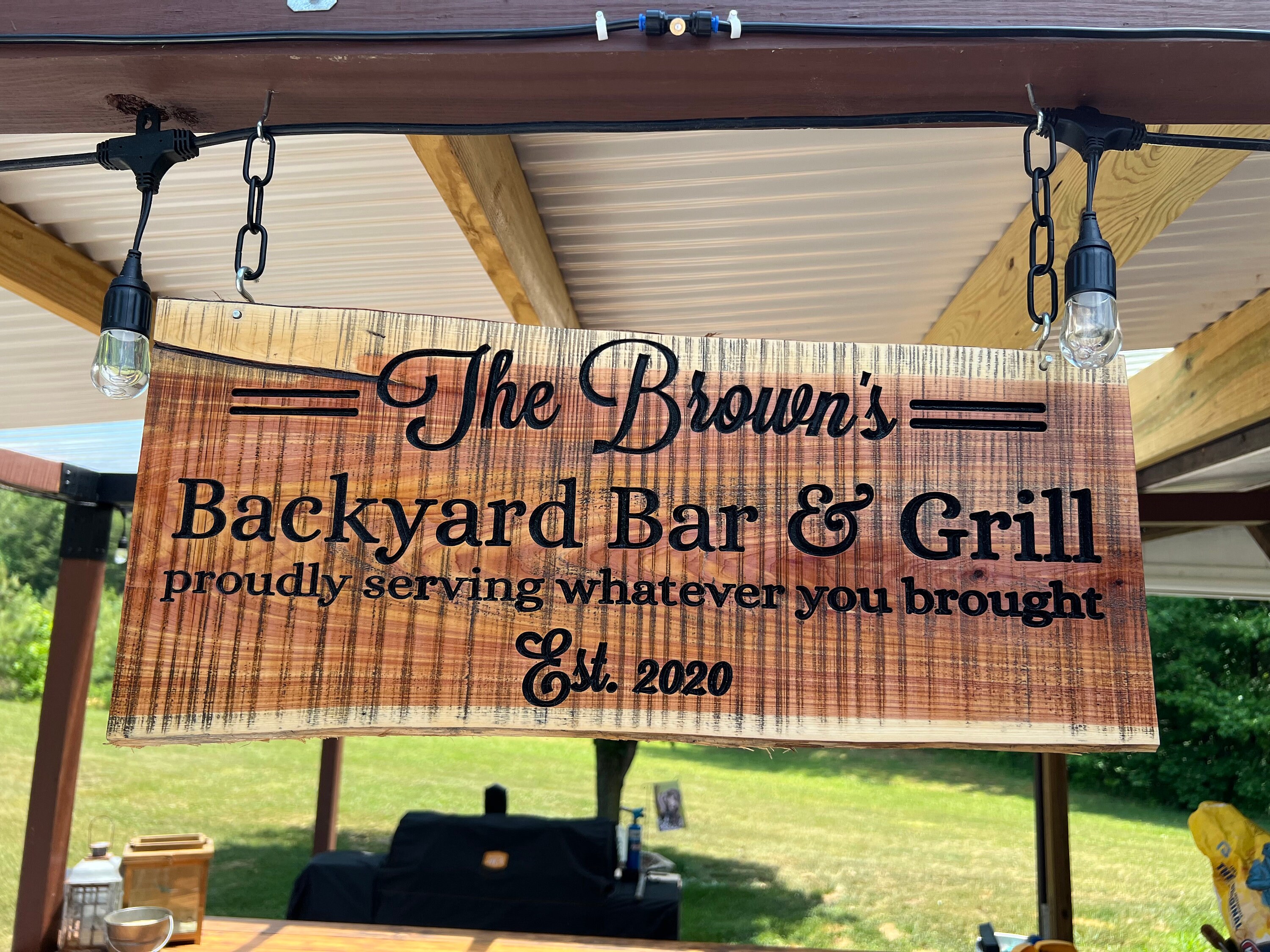 Engraved Live Edge Sign | Custom Sign - Etsy