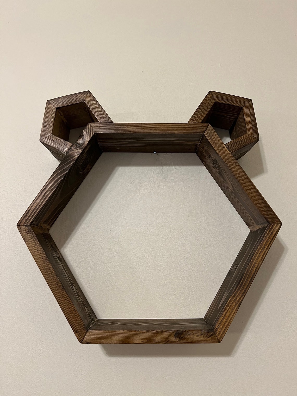 Wooden Bear Head Shelf - Etsy