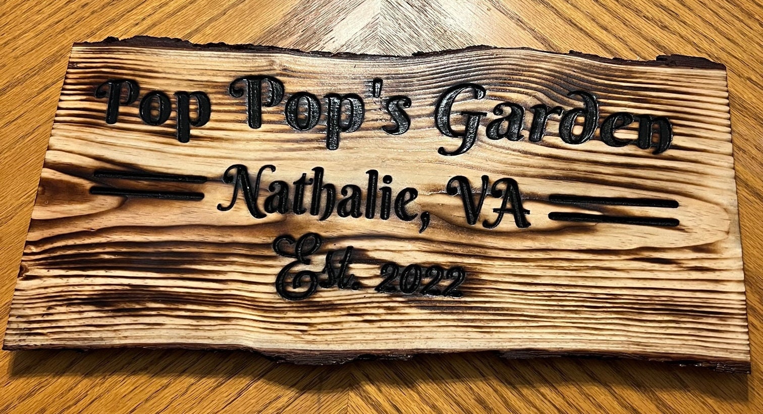 Engraved Live Edge Sign | Custom Sign - Etsy