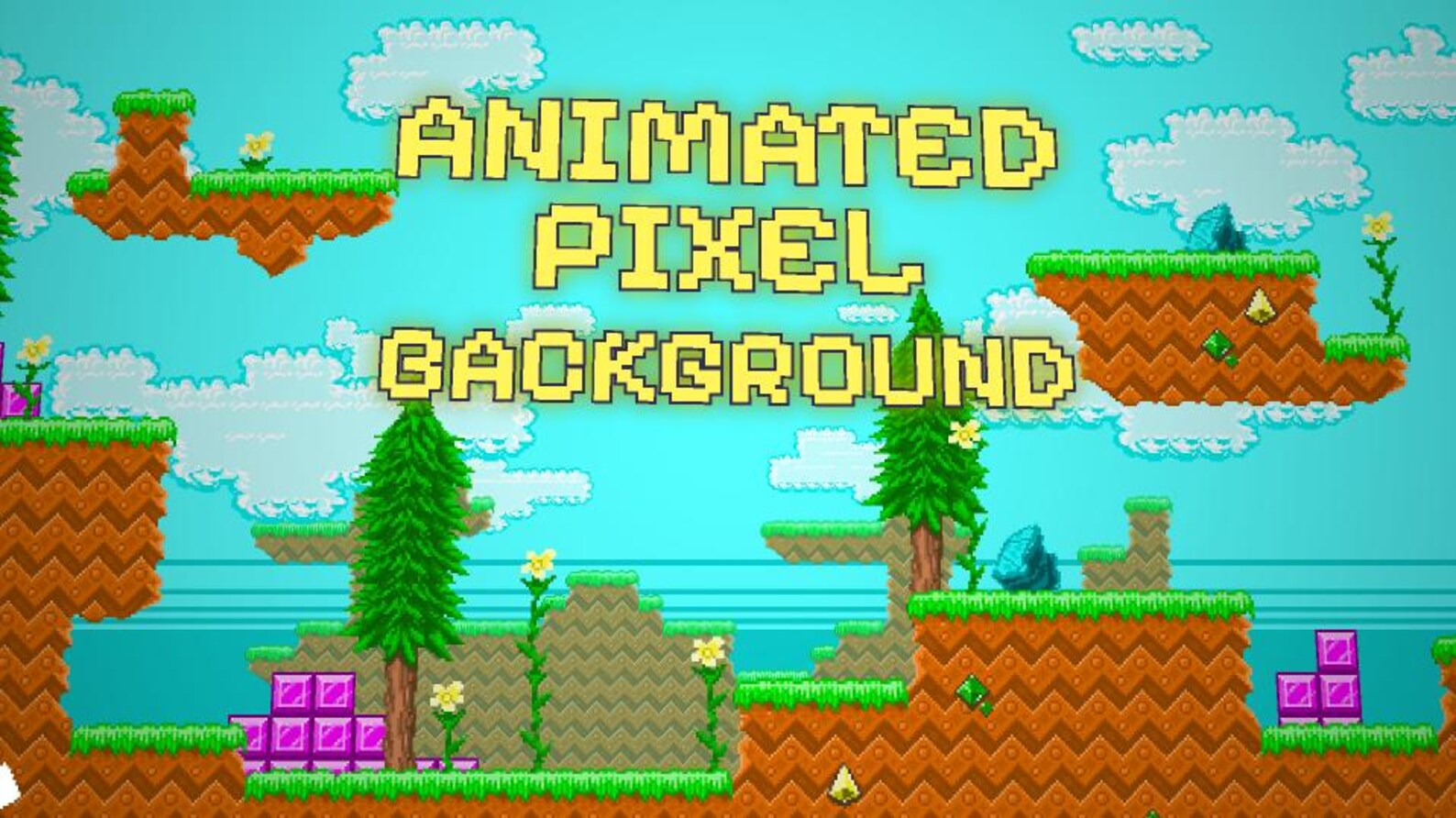 Animated Pixel Background : Customizable for Zoom or Google Meet - Etsy