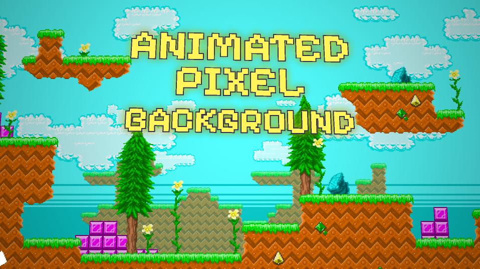 Animated Pixel Background : Customizable for Zoom or Google Meet - Etsy