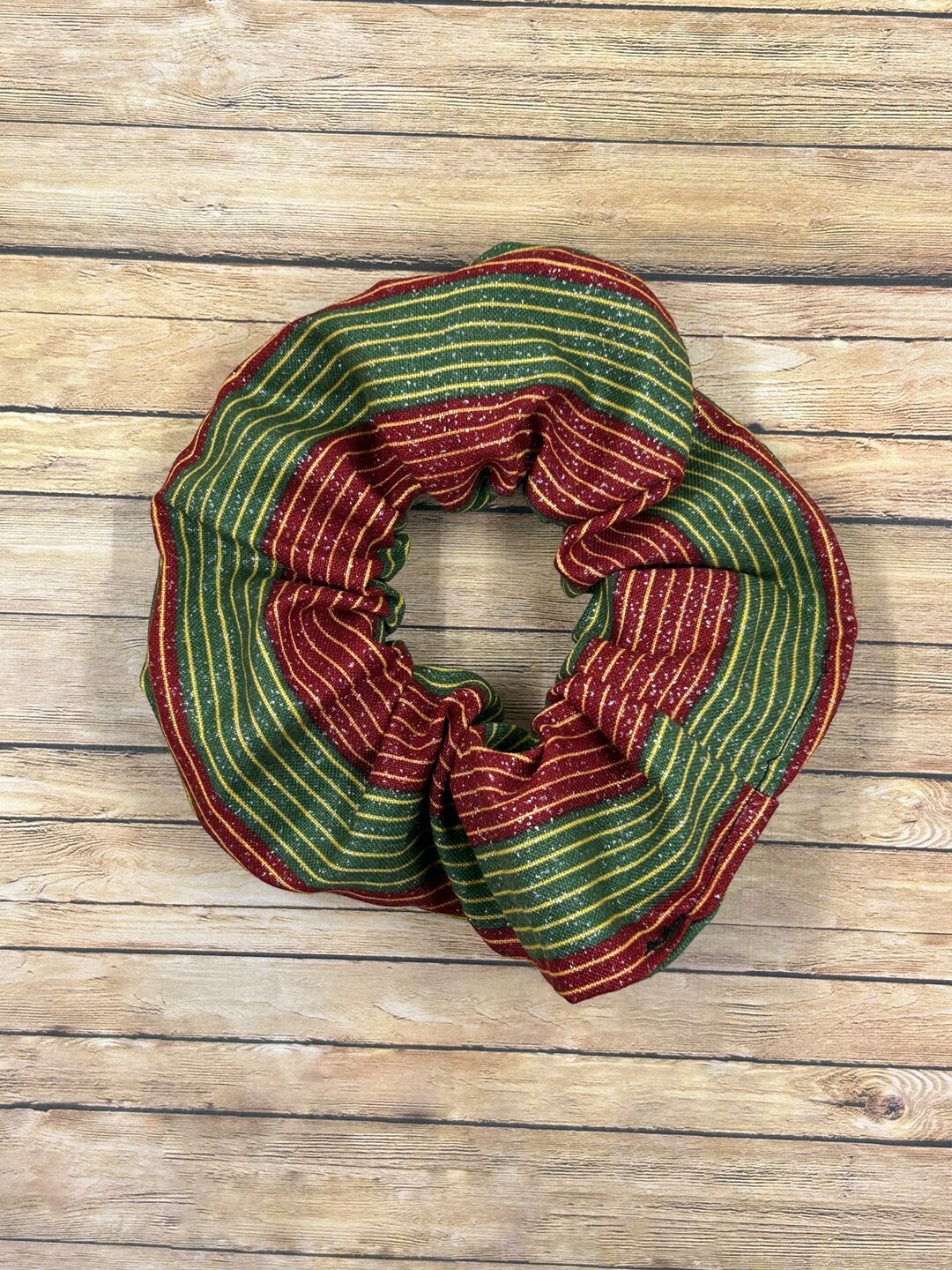 Red and Green Glitter Scrunchie - Etsy
