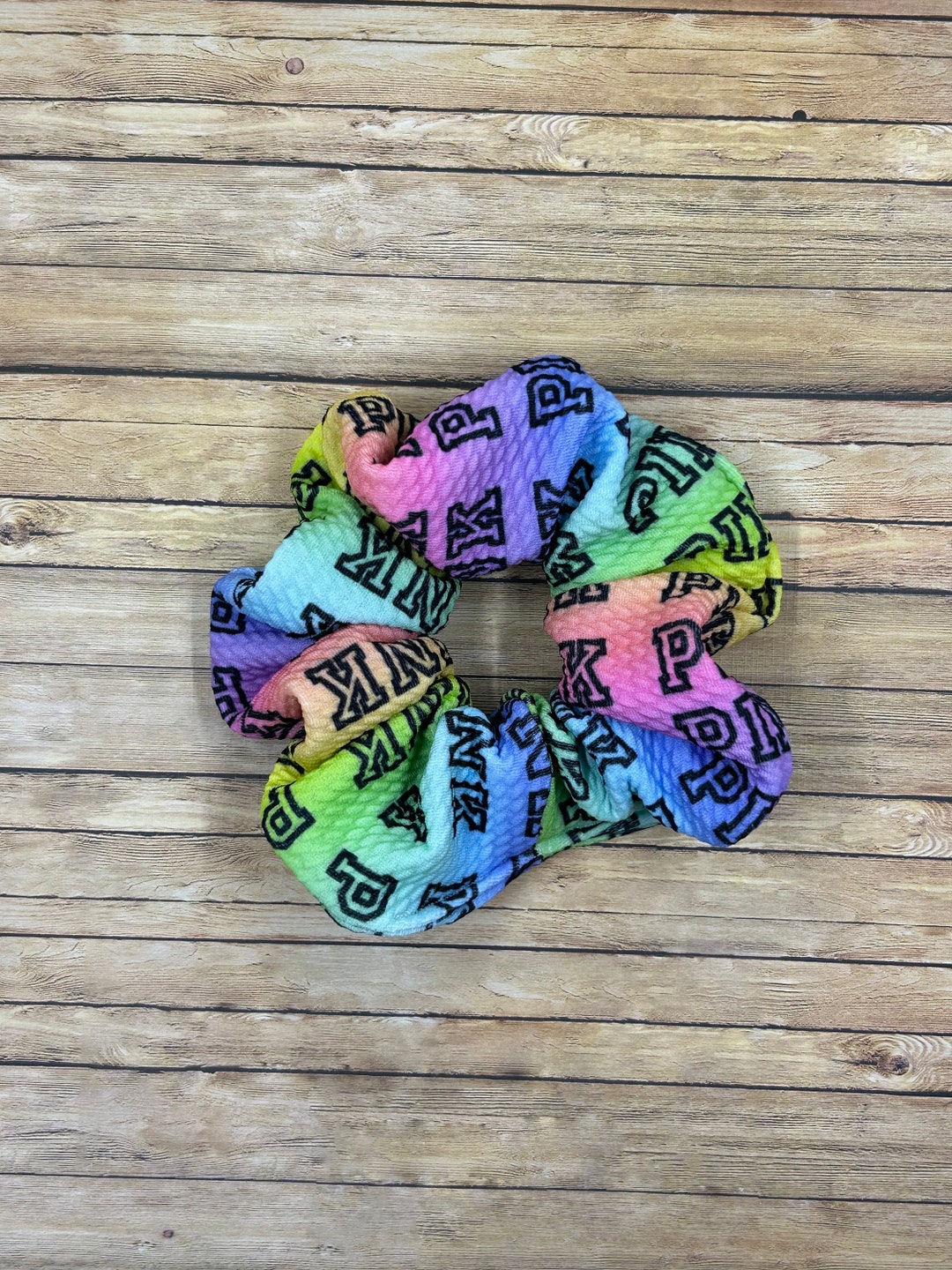 Rainbow Scrunchie - Etsy
