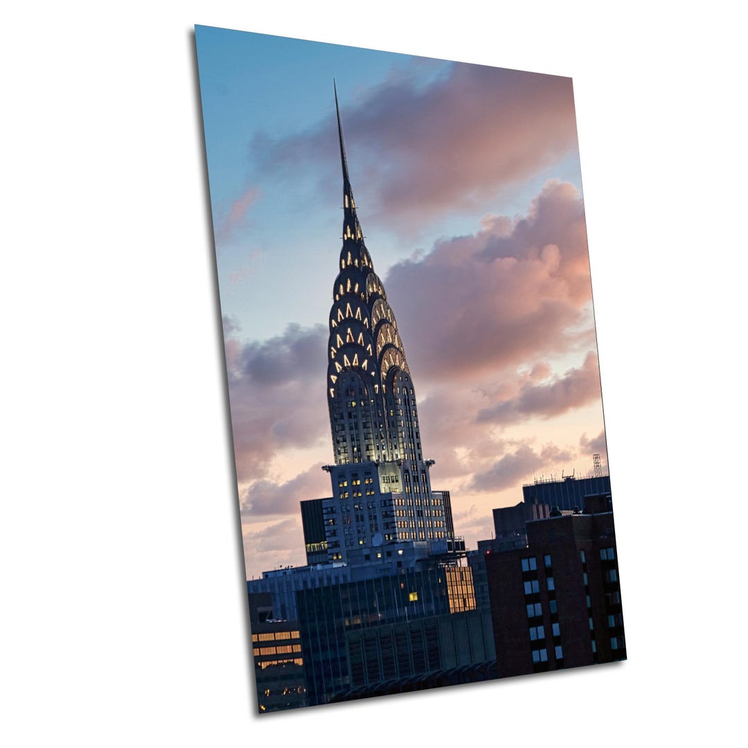 Chrysler Building Print: Manhattan Cityscape Acrylic Wall Art - Etsy
