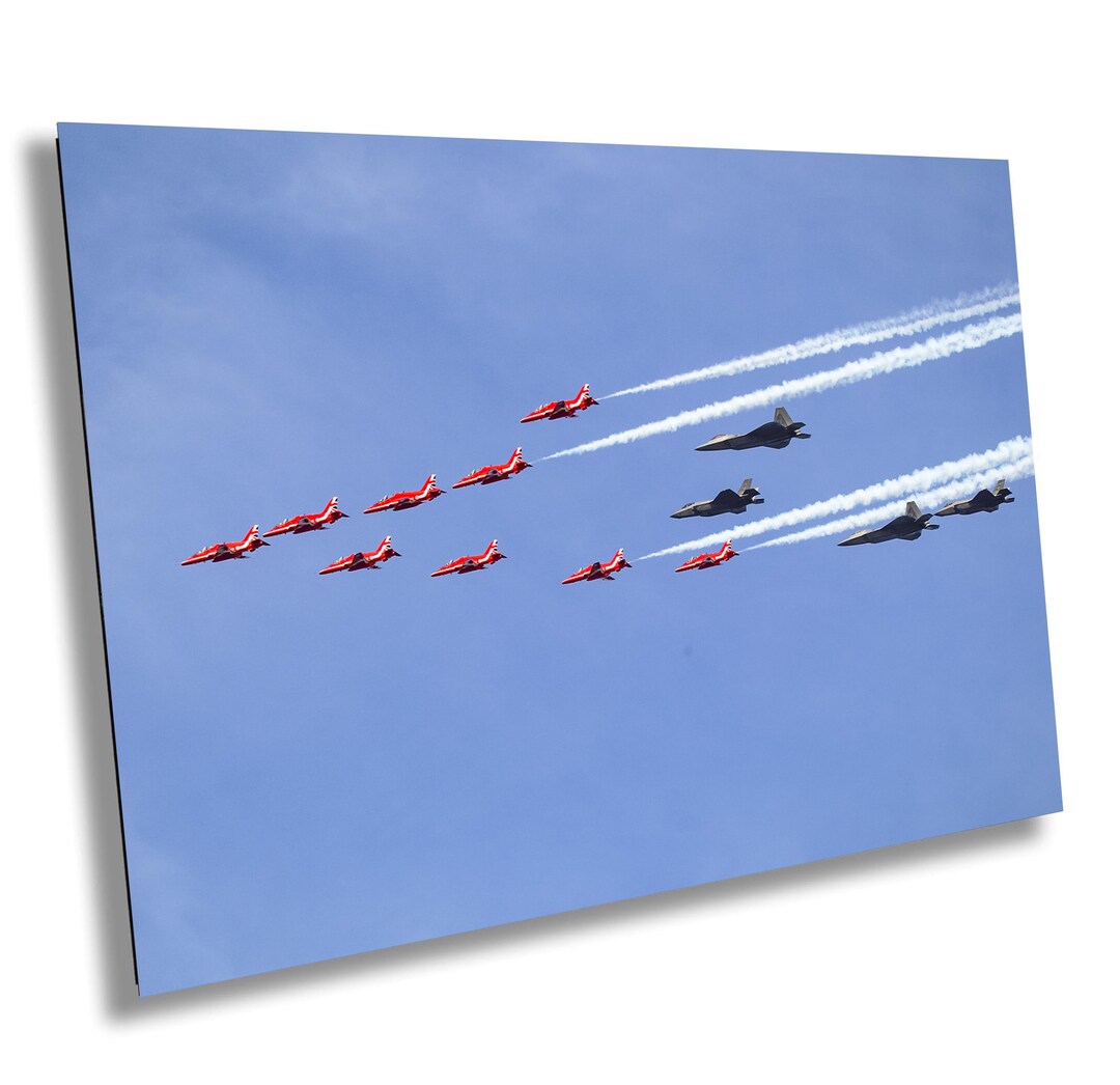 Red Arrows & USAF Over Hudson River Photograph - Etsy