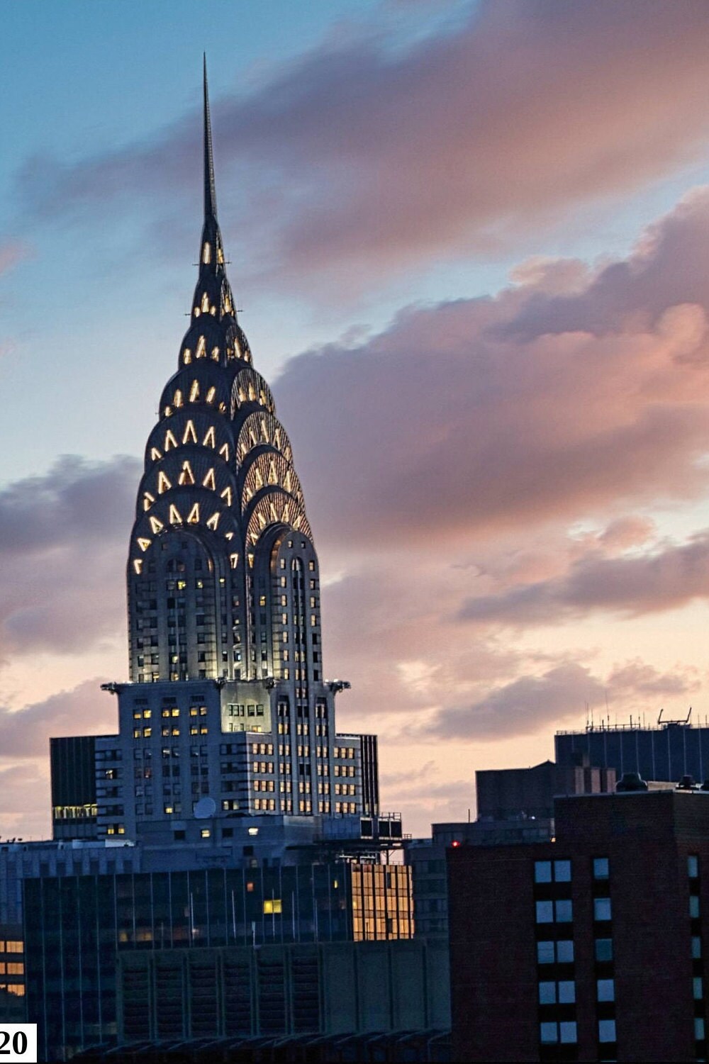 Chrysler Building Sunset