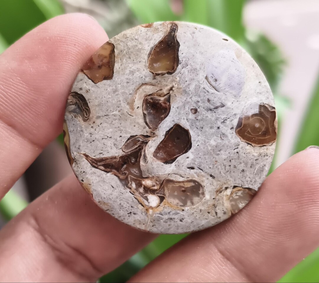 Natural Rock Calci Cabochon ... Round Shape .. Rock Calcite (67 CT ...