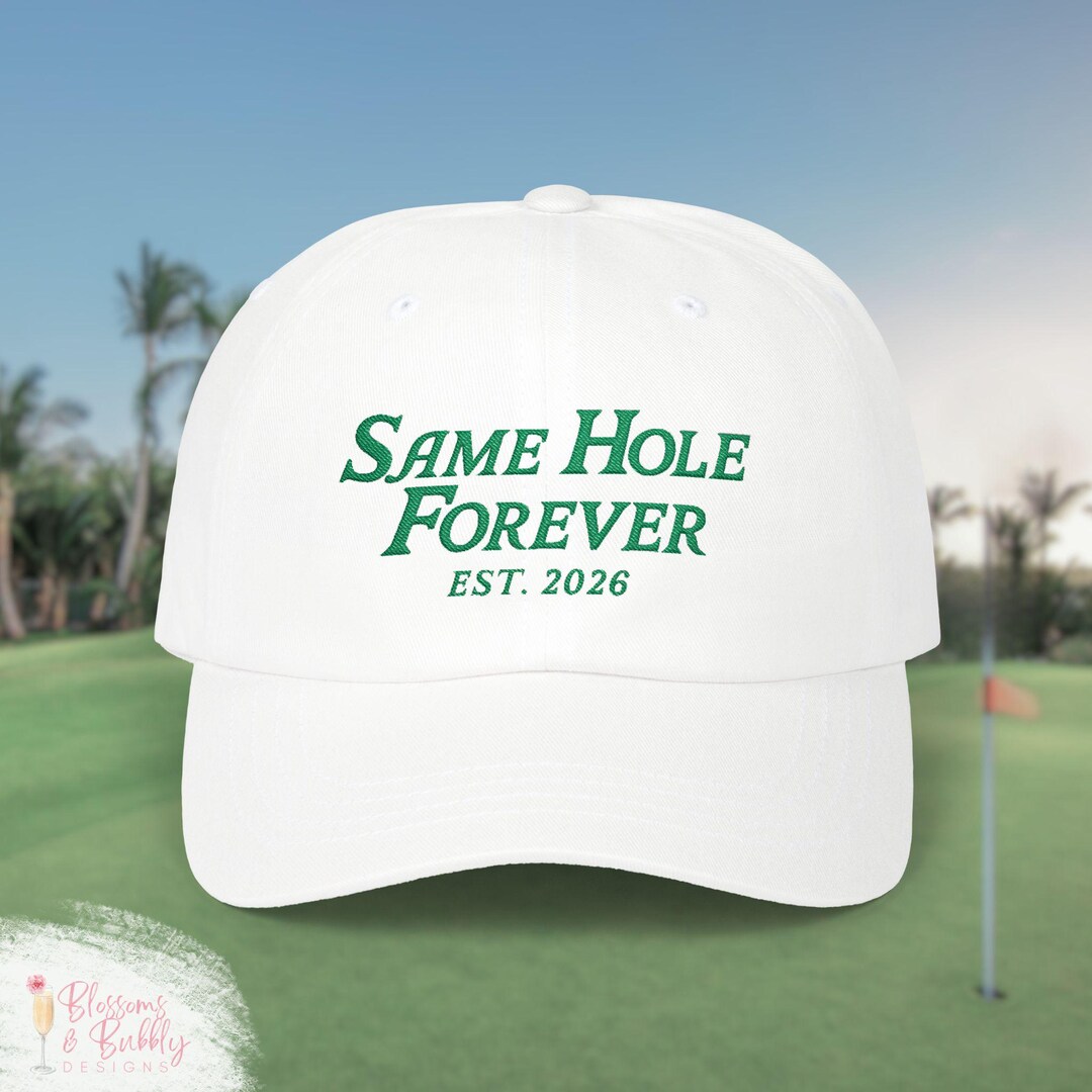 Funny Golf Hat for Fiance Same Hole Forever Hat for Golf Bachelor Party ...
