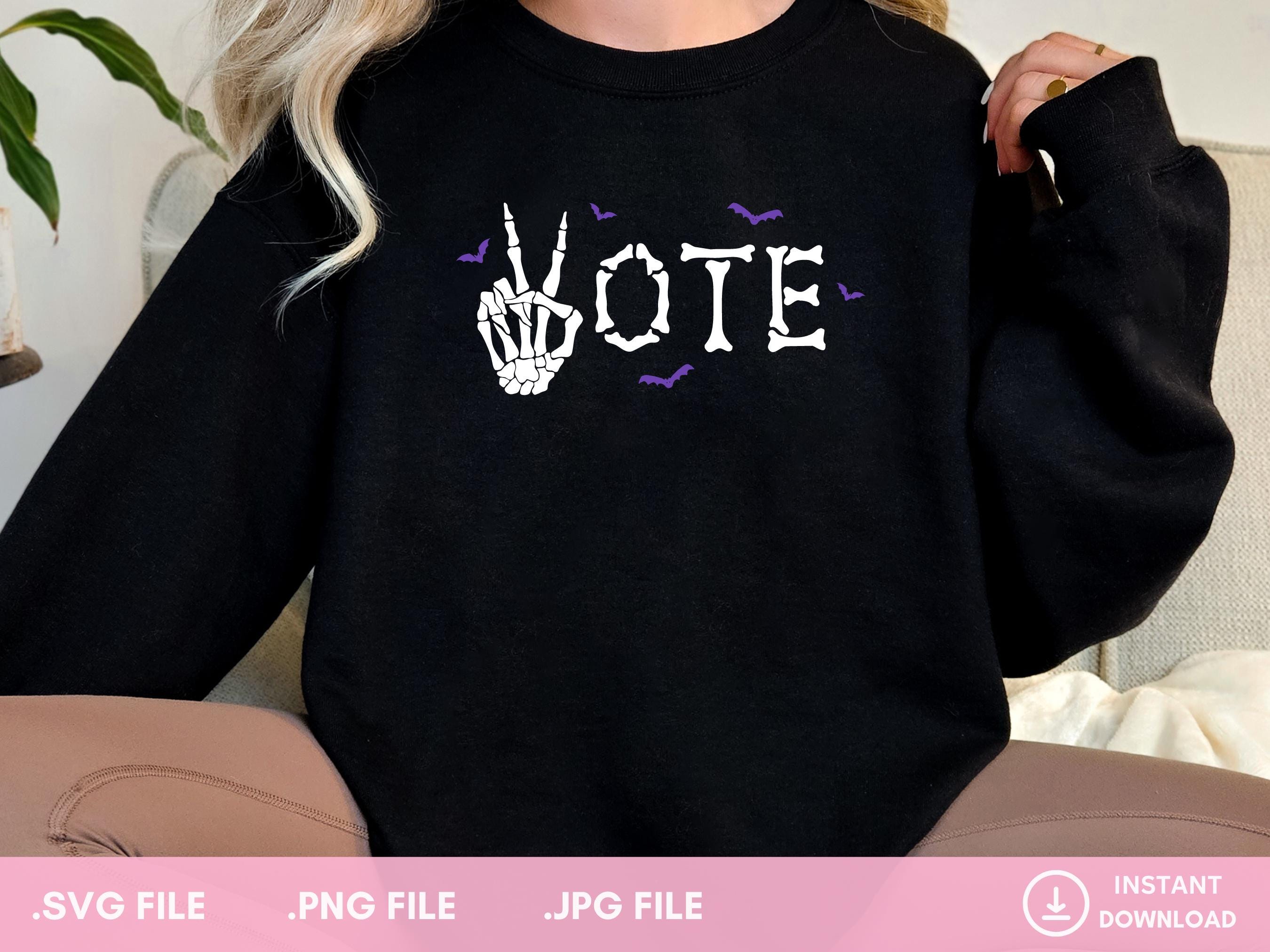Political Halloween Vote PNG SVG Skeleton Political Shirt SVG Skeleton ...