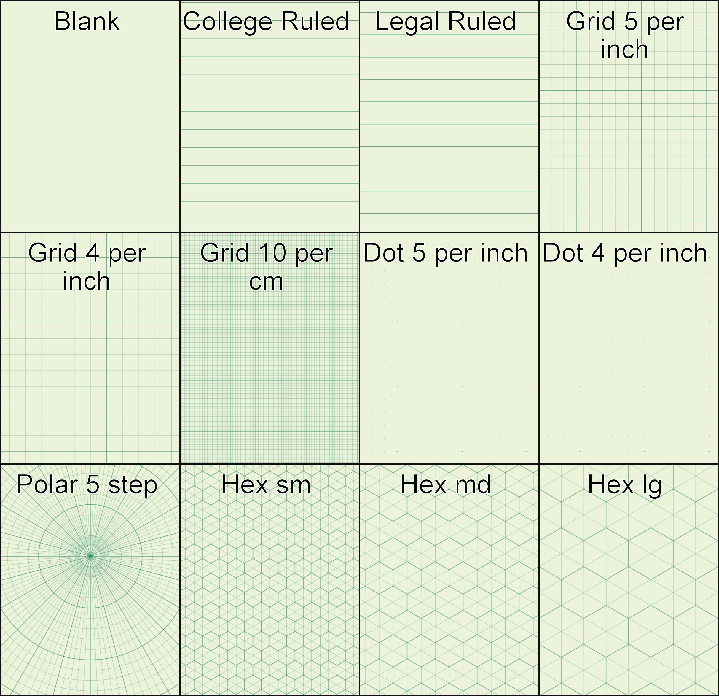 192 Engineering Paper, Notes, & Science Templates (letter-.5in Margin ...