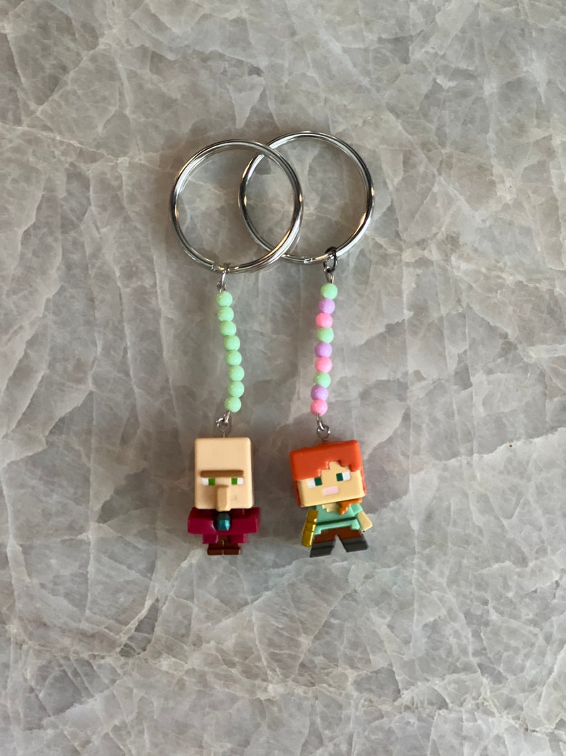 Minecraft Keychains - Etsy