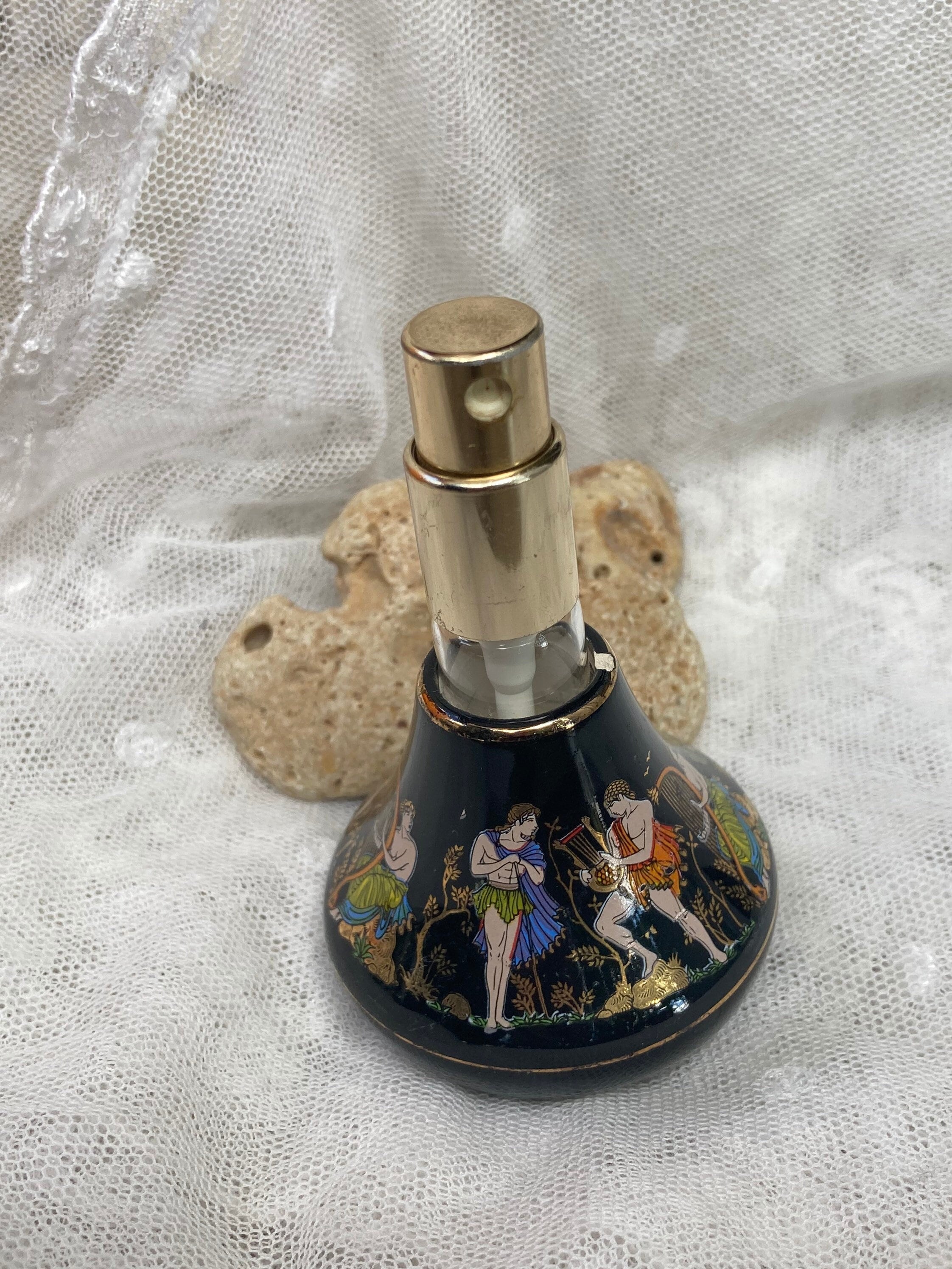 Vintage Greek Ceramic Perfume Bottle - Etsy